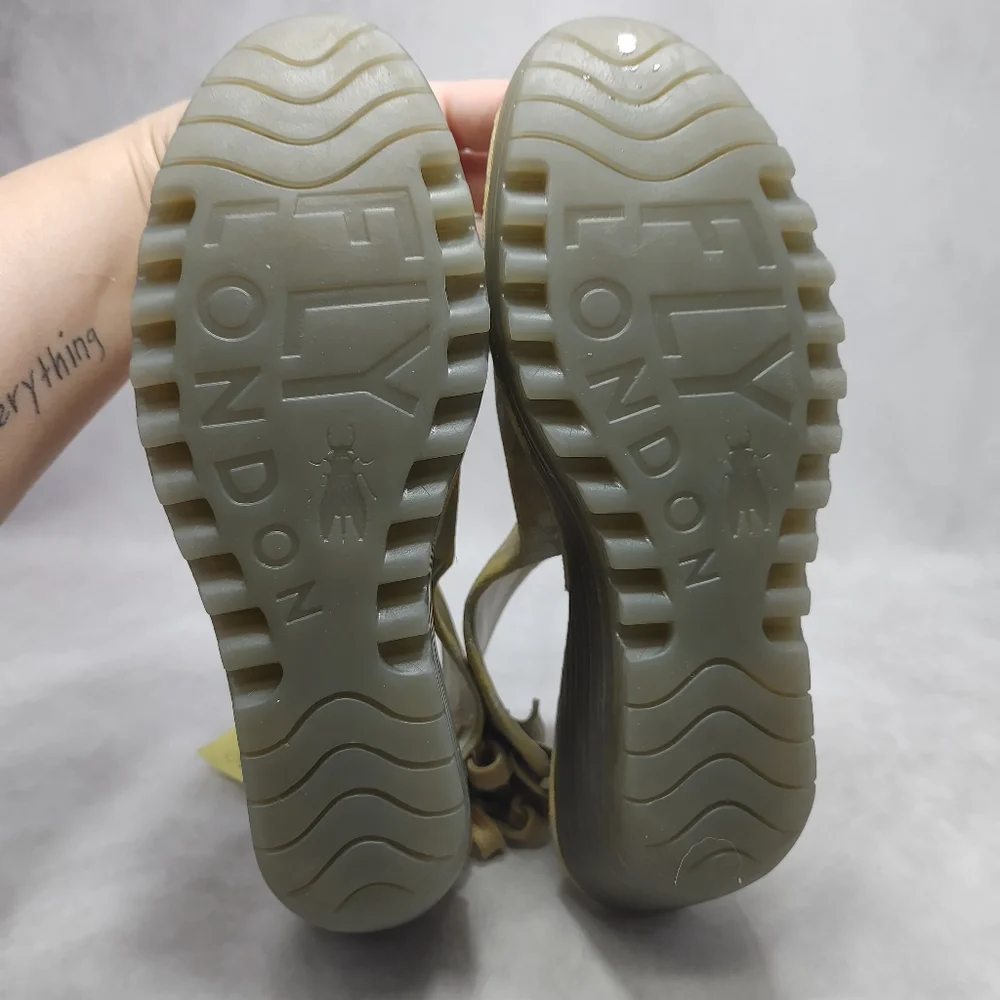 Fly London | Shoes | Fly London Yuzu Platform Wedge Peep Toe Sandal ...